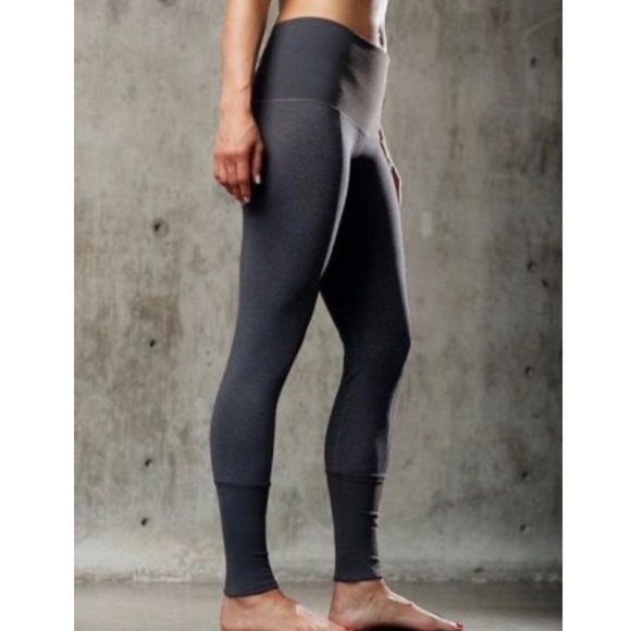 Karma | Pants & Jumpsuits | Karma Yoga Dark Gray Ribbed Leggings High ...